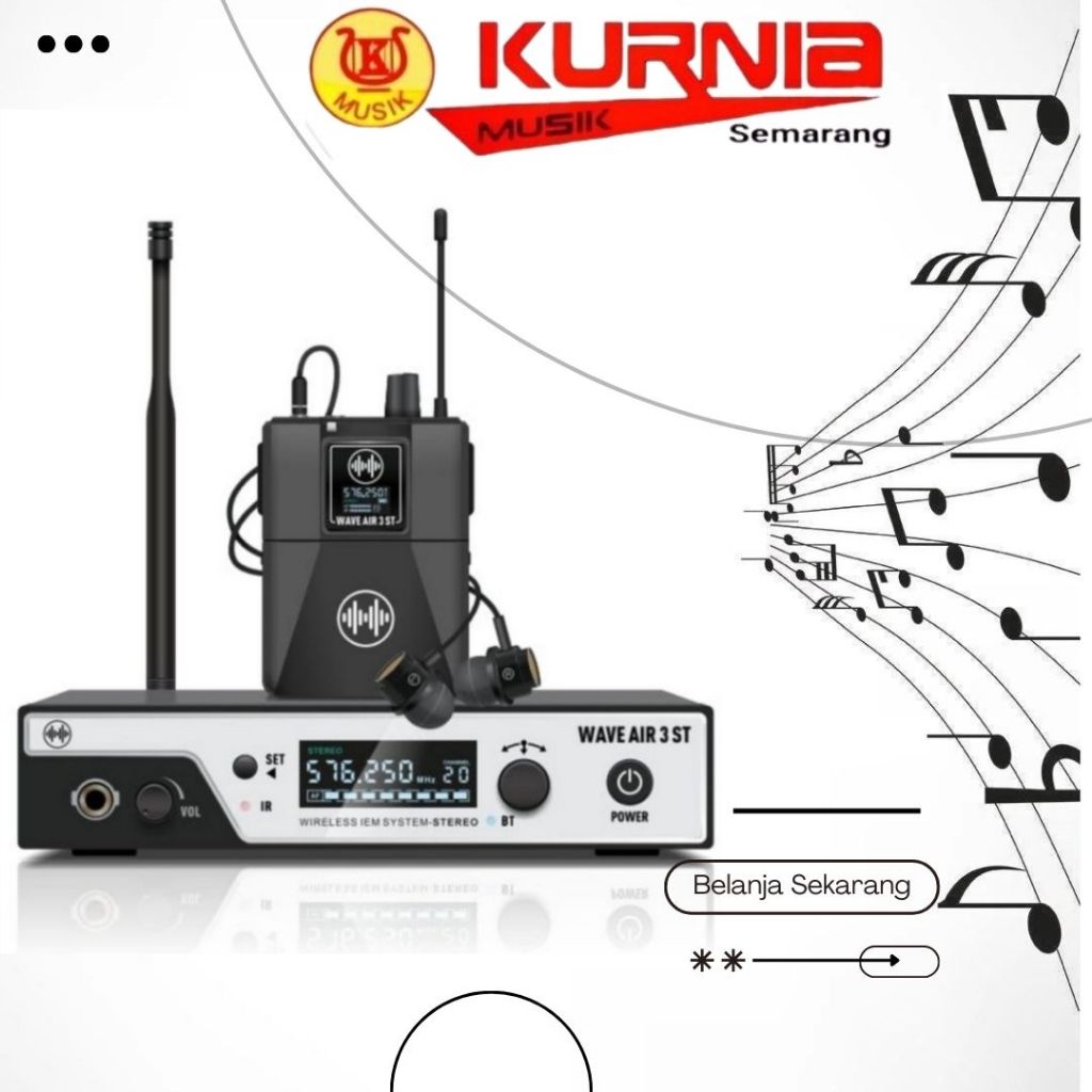 Jual Wave Audio Monitor Wave Air 3 ST - Wireless IEM System | Shopee ...