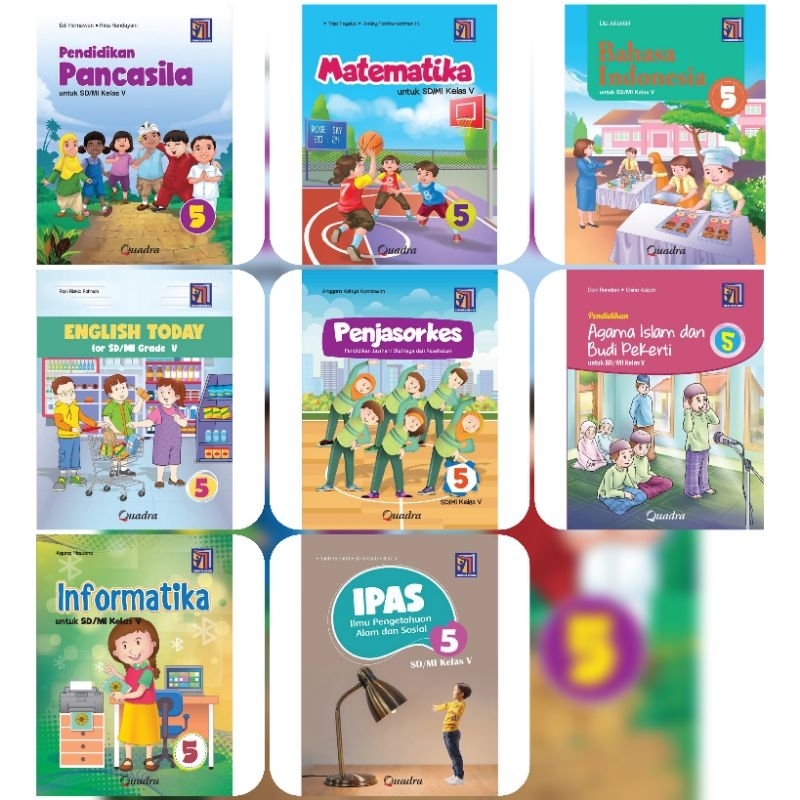 Jual Pelajaran Kurikulum Merdeka Kelas 5 SD/Mi - Quadra | Shopee Indonesia