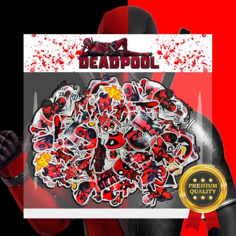 Jual 50PCS++ DEADPOOL STICKER | STICKER DEADPOOL MARVEL | STICKER ...