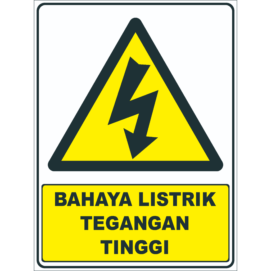 Jual STICKER BAHAYA LISTRIK TEGANGAN TINGGI mulai 1000 an | Shopee ...