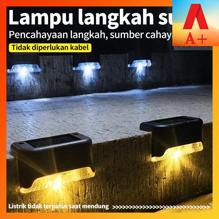 Jual A+ Lampu Led Tangga Tenaga Surya Lampu Solar Outdoor Lampu Pagar ...