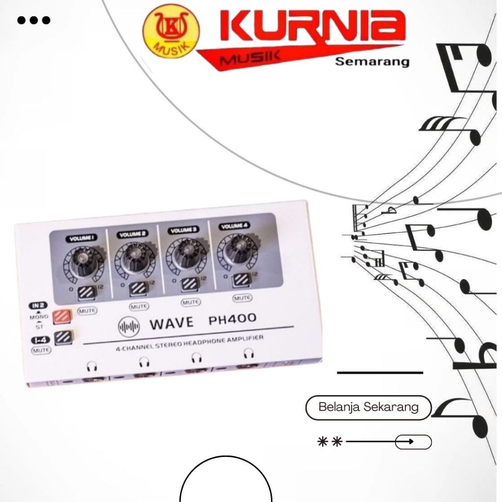 Jual Wave Audio Wave PH400 PH 400 4Channel Headphone Amplifier High ...