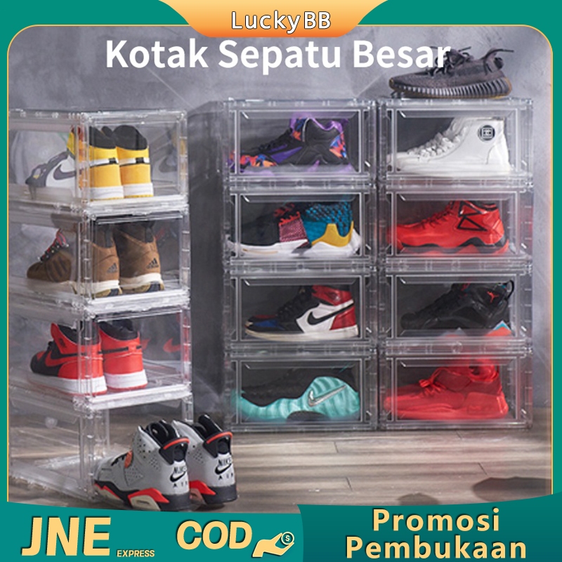 Jual Akrilik + plastik Akrilik Kotak Sepatu Shoe box Premium Ukuran ...