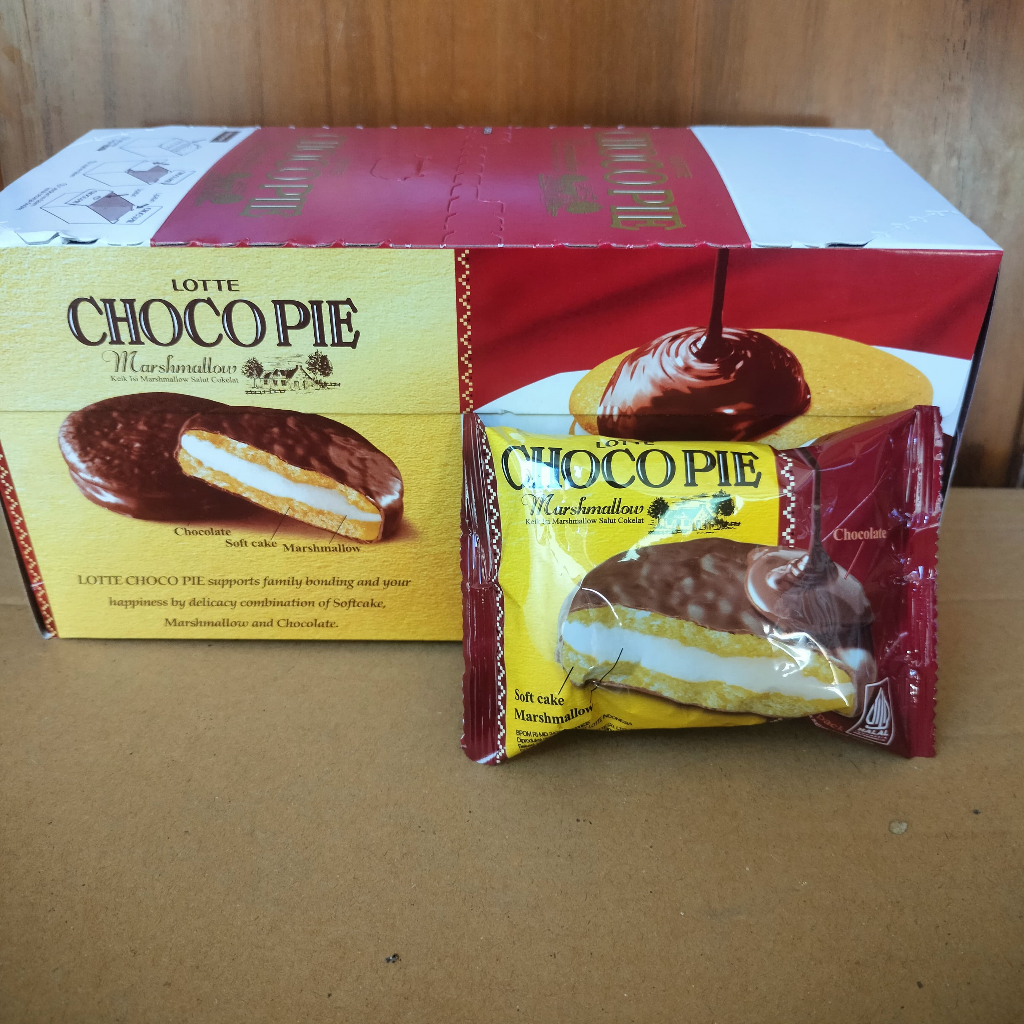 Jual CHOCOPIE roti selimut coklat 1 pack isi 12 bungkus | Shopee Indonesia