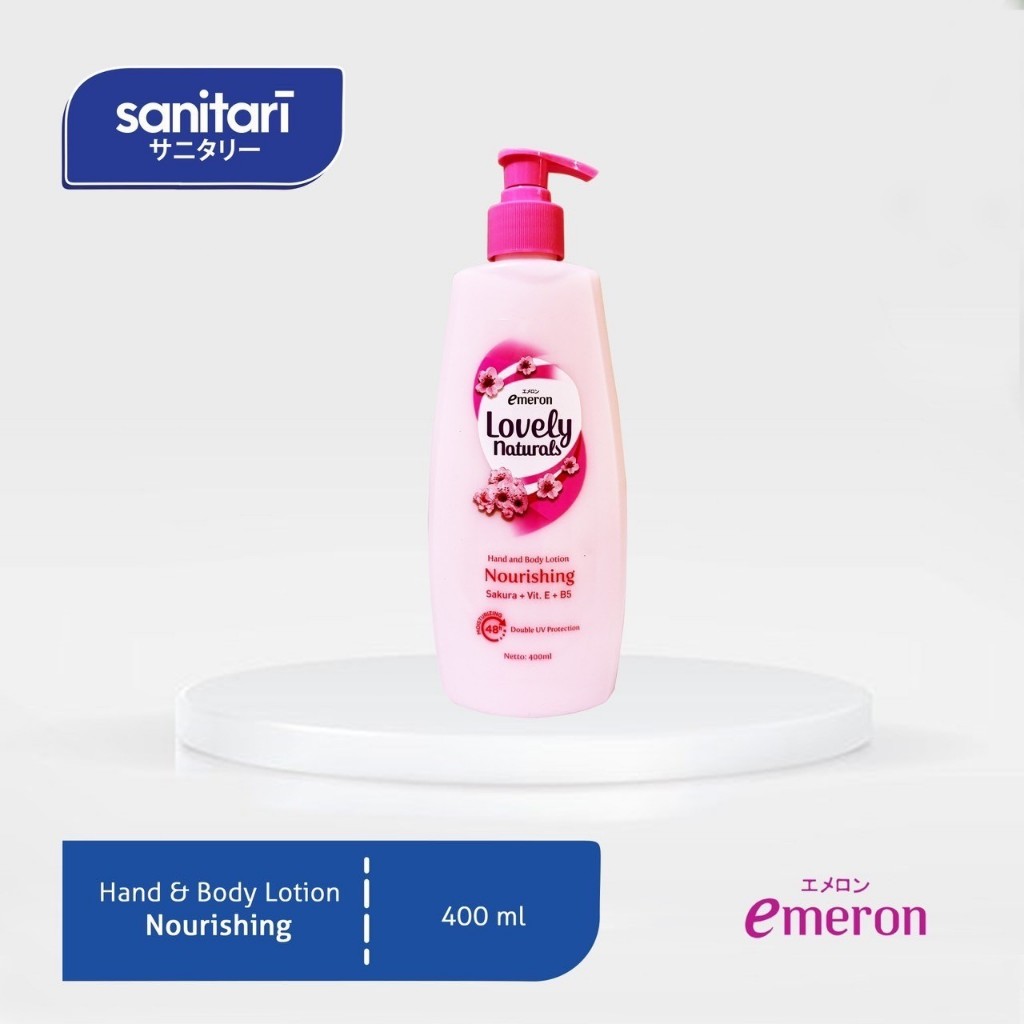 Jual Emeron Lovely Naturals Hand Body Lotion 400ml Emeron Lovely Body ...