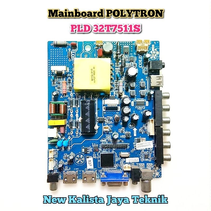 Jual MAINBOARD TV POLYTRON PLD 32T7511S ORIGINAL CV56XH-E32 MB 32T7511 MOTHERBOARD TV ...