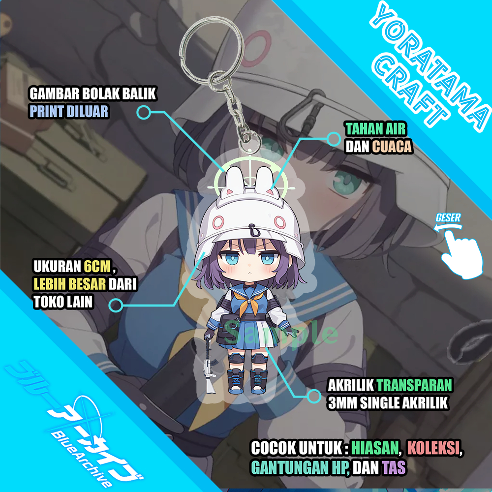 Jual Gantungan Kunci Blue Archive, Keychain Anime Lucu Murah | Shopee ...