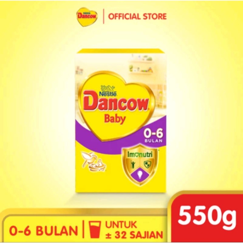 Jual SUSU DANCOW BABY 1 0-6 BULAN (READY STOCK) 120G/550G | Shopee ...