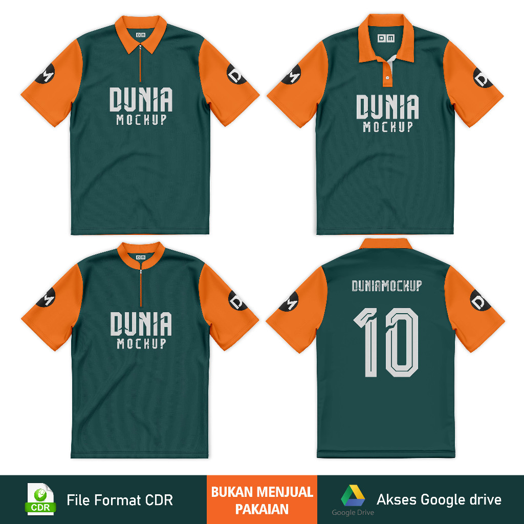 Jual Mockup Jersey Kerah - CDR | Shopee Indonesia