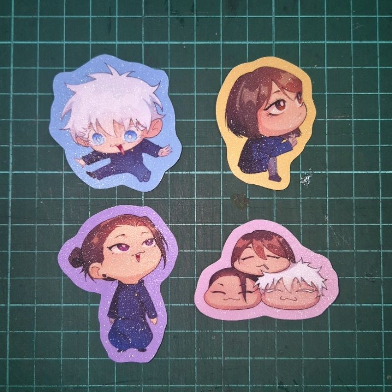 Jual jujutsu kaisen (jjk) gojo satoru/geto suguru/ieiri shoko glitter ...