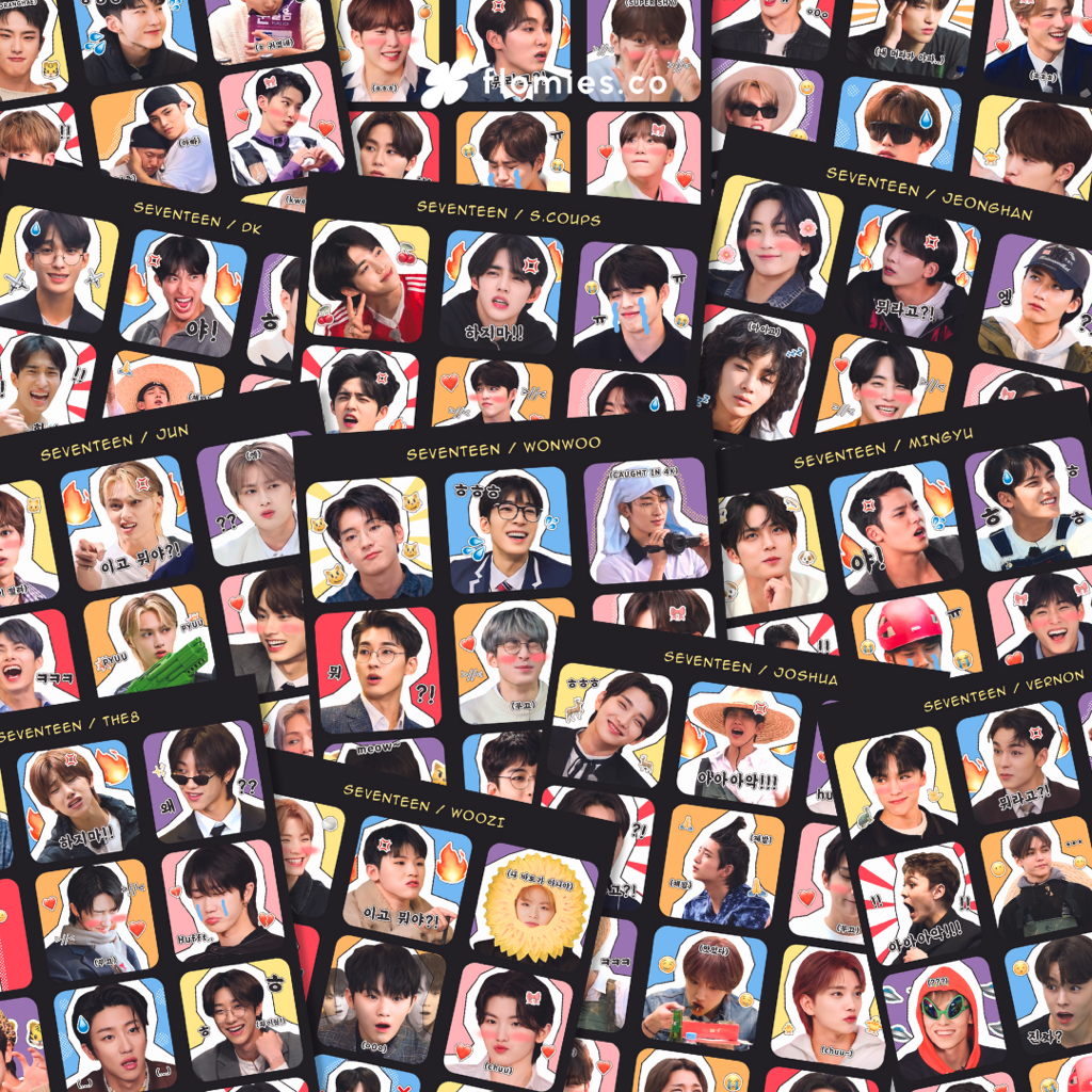 Jual SEVENTEEN / SVT Meme Sticker - K-Pop Glitter Vinyl Deco Sticker ...