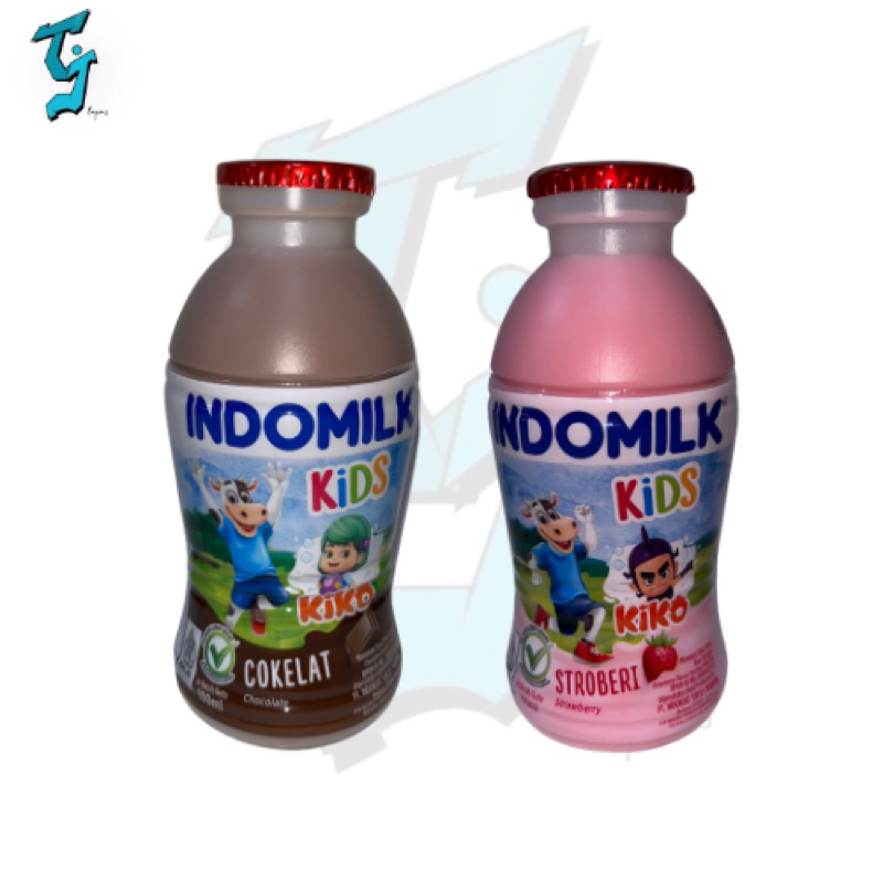 Jual Indomilk KIDS Botol 190ml, Cokelat & Stroberi | Shopee Indonesia