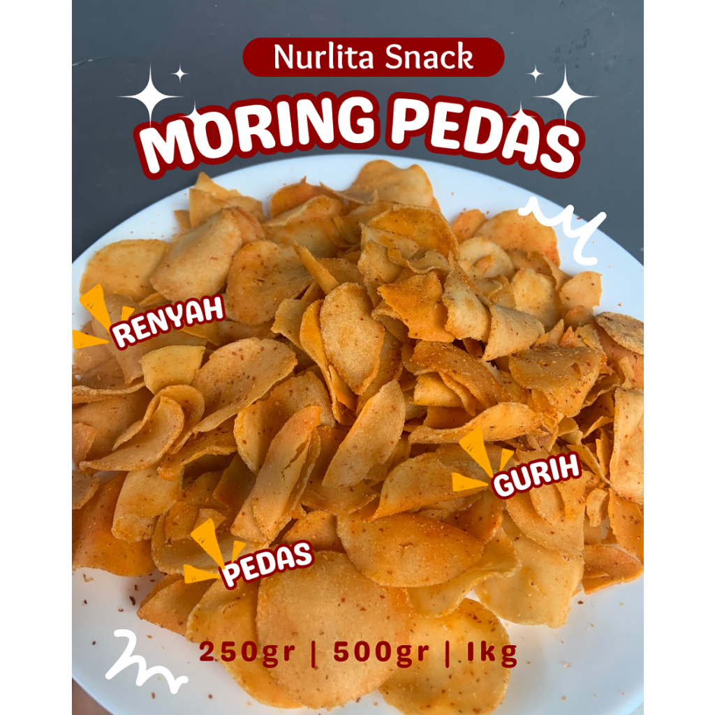Jual Moring Molring Cimol Kering Gurih Pedas 250 Gram | Shopee Indonesia