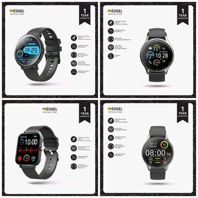 Jual EGGEL Tempo 3 Pro HD Amoled | SmartWatch | Jam Pintar | Smart ...
