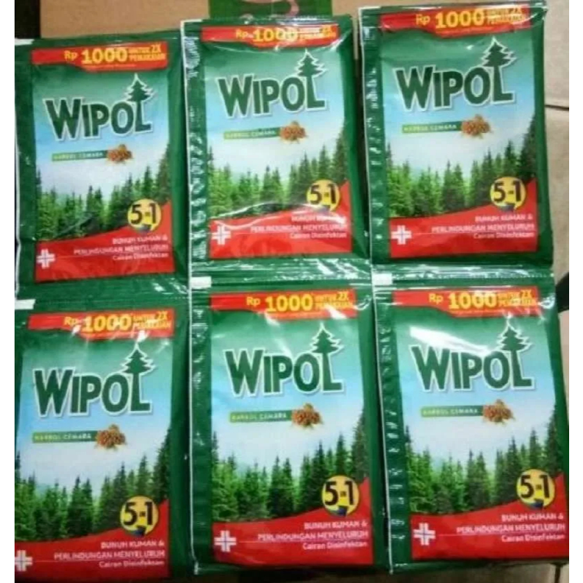 Jual Wipol Karbol Sachet 40ml (Isi 6 Psc) | Shopee Indonesia