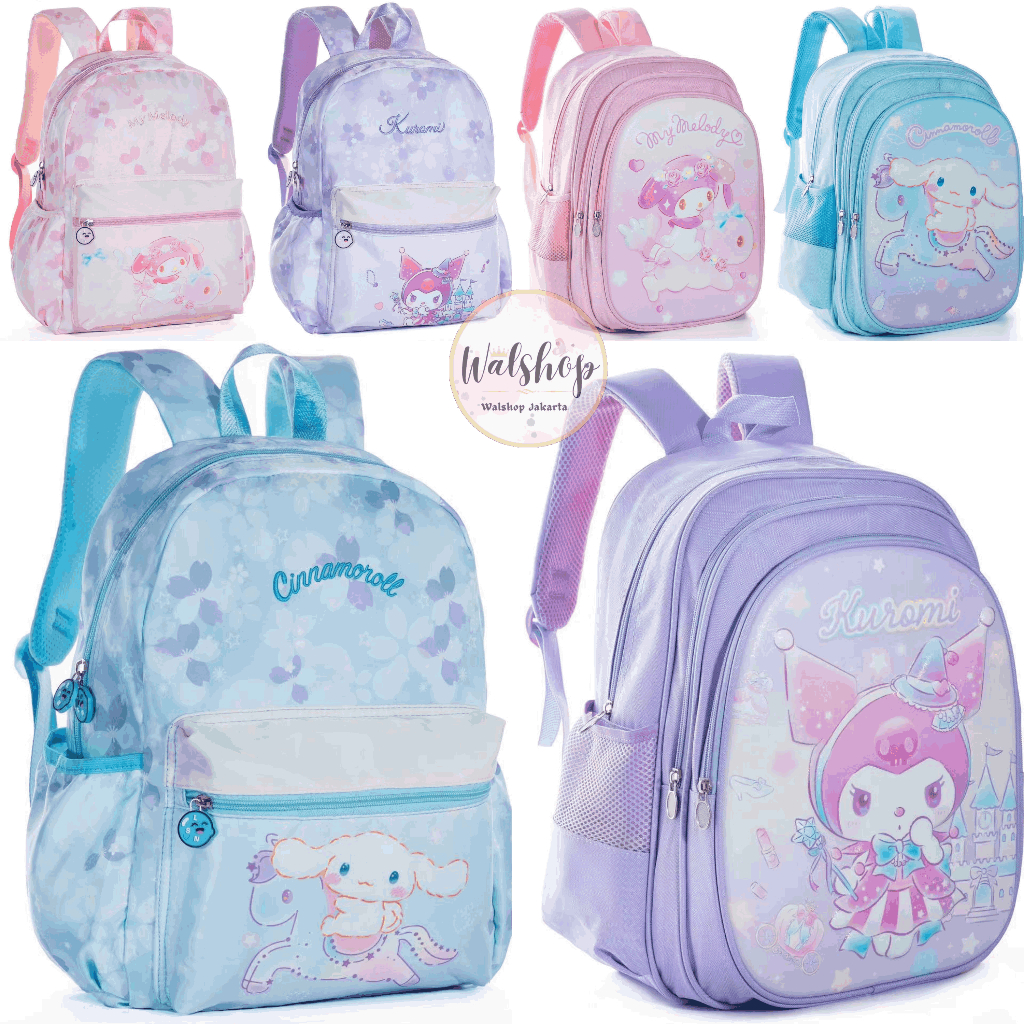 Jual Walshop - Tas Ransel Sanrio Bagpack Sekolah Anak Cinnamoroll Kuromi Melody - TPS034 ...