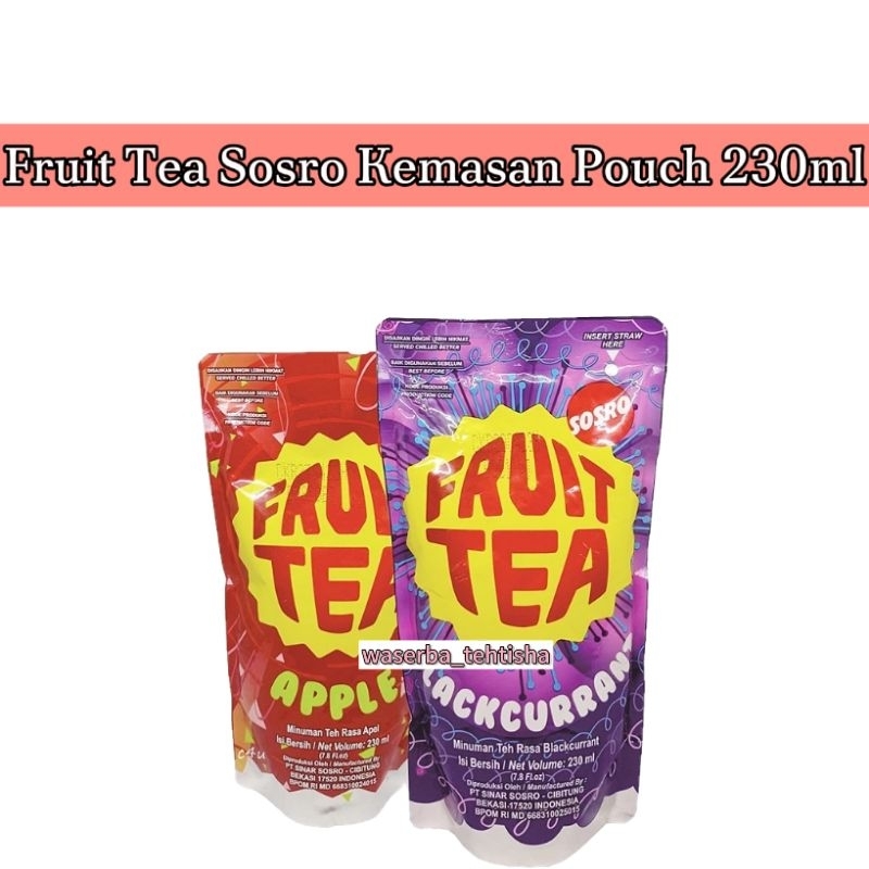 Jual waserba_tehtisha| Fruit Tea Kemasan Pouch 200ml/ Fruit Tea Sosro ...