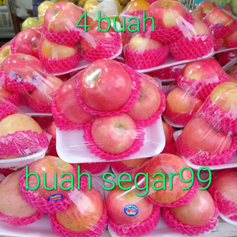 Jual apel fuji 1 pak 3- 4 buah tergantung ukuran dan stok | Shopee ...