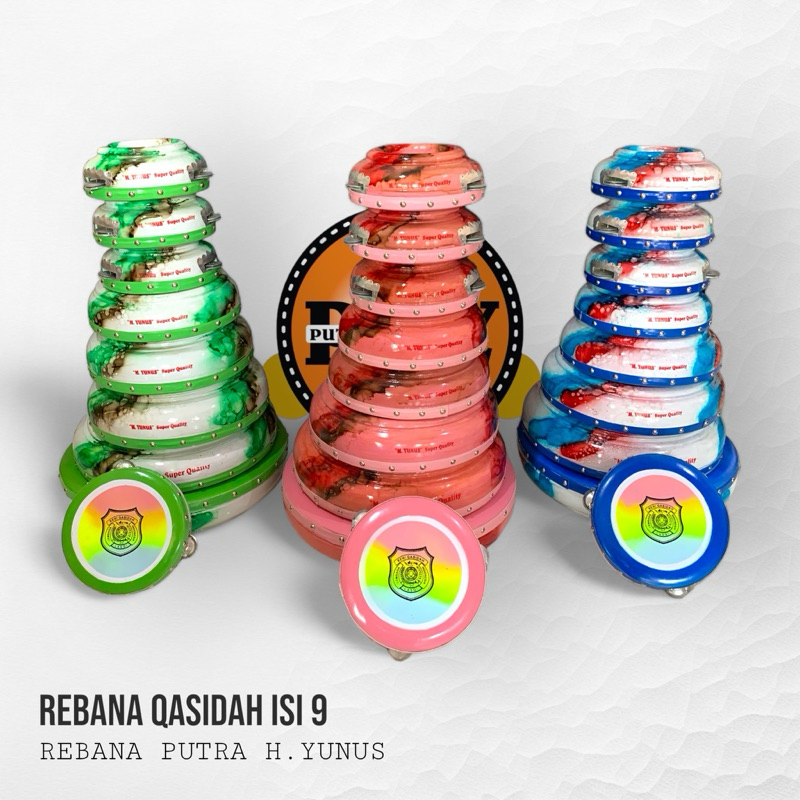 Jual Rebana Qosidah Rebana Qasidah Lasqi “M Yunus Super Quality” isi 9 | Shopee Indonesia