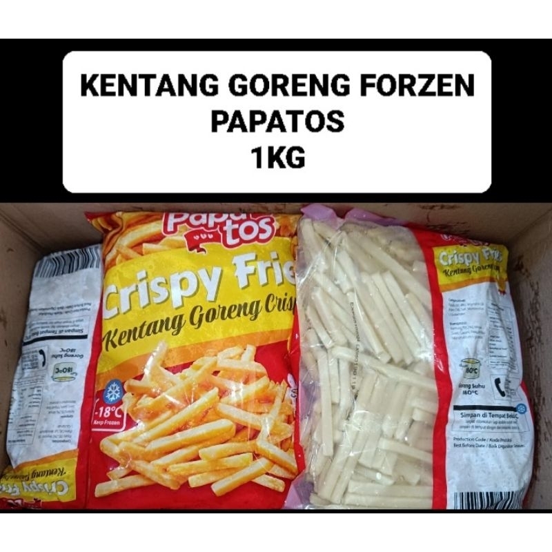 Jual KENTANG GORENG FROZEN PAPATOS 1KG | Shopee Indonesia