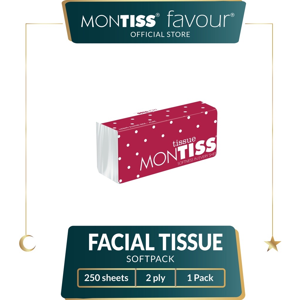 Jual MONTISS FACIAL TISSUE 250 SHEETS 2 PLY WHITE SHEET (ISI 250 HELAI ...