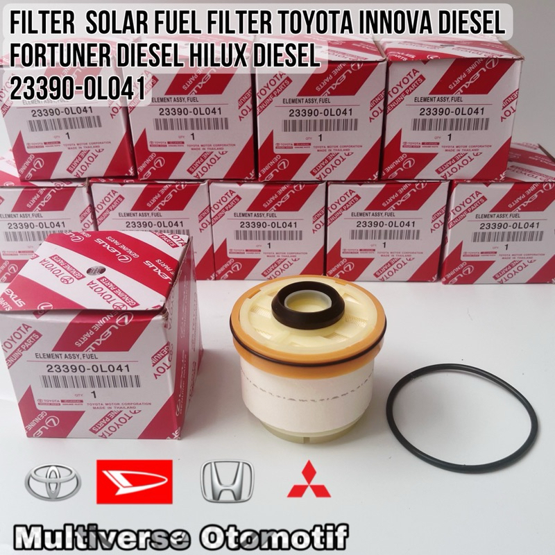 Jual Filter solar Fuel Filter Innova Diesel Fortuner Diesel Hilux 3.0 ...