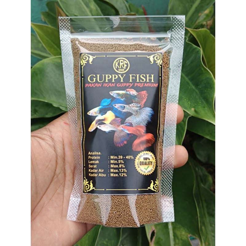 Jual KRF GUPPY POUCH 100 PAKAN IKAN HIAS KECIL GUPPY PREMIUM | Shopee ...