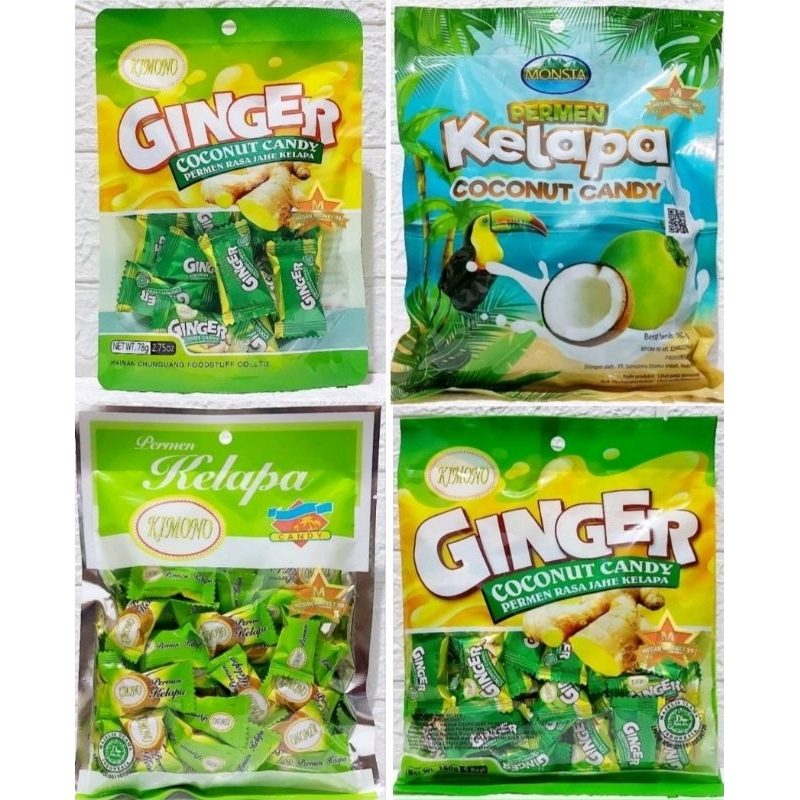 Jual KIMONO GINGER COCONUT CANDY | PERMEN JAHE KELAPA | PERMEN KELAPA ...