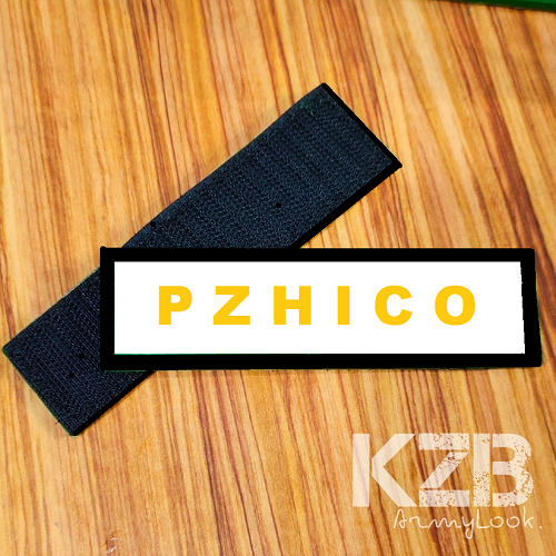 Jual Patch Rubber Velcro Name-Emblem Karet Nama 11x3 PUTIH Font KUNING ...