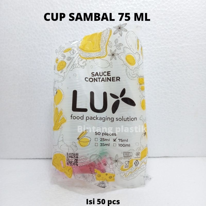 Jual Cup Sambal Lux 75ml | Shopee Indonesia