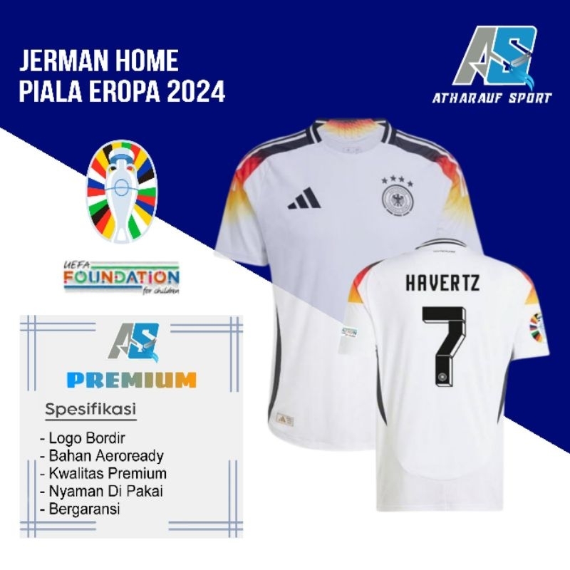 Jual Jersey Jerman Piala Eropa 2024 Home GradeOri Baju Bola | Shopee ...