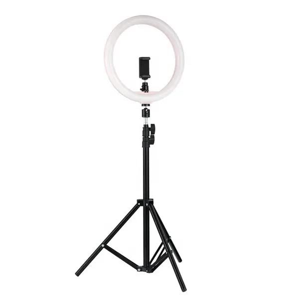 Jual Lampu Halo Ring Light 120 LED Dimmable 10Inch with Tripod | Shopee ...