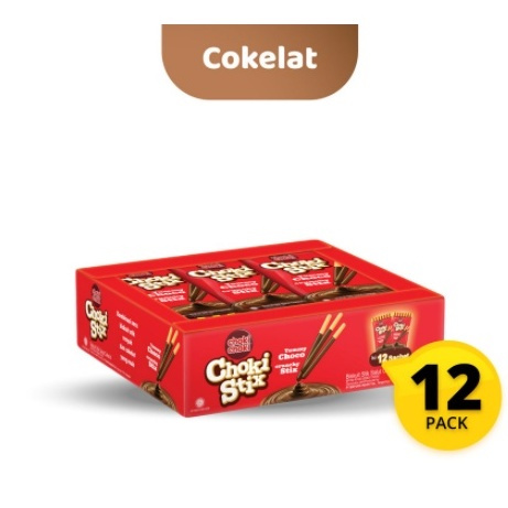 Jual BISKUIT CHOKI STIX KEMASAN BOX ISI 12 CHOCO CRUNCHY CHOKI STIK ...