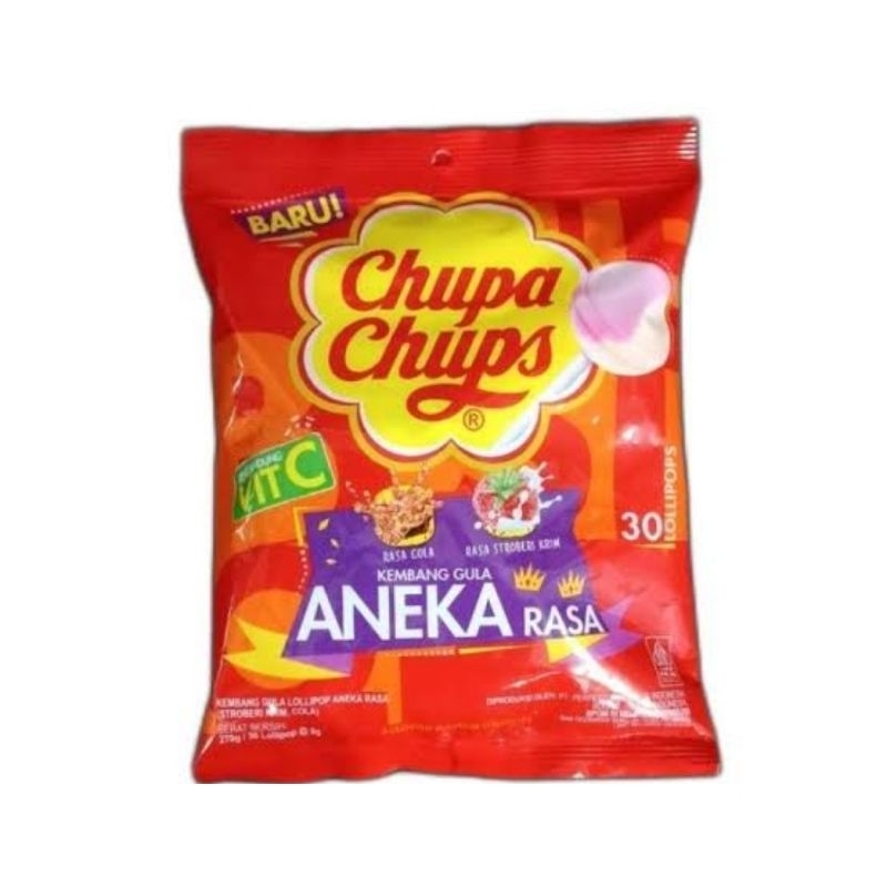 Jual Chupa Chups Permen Lolipop Kekinian Viral (1Bag isi 30 pcs ...