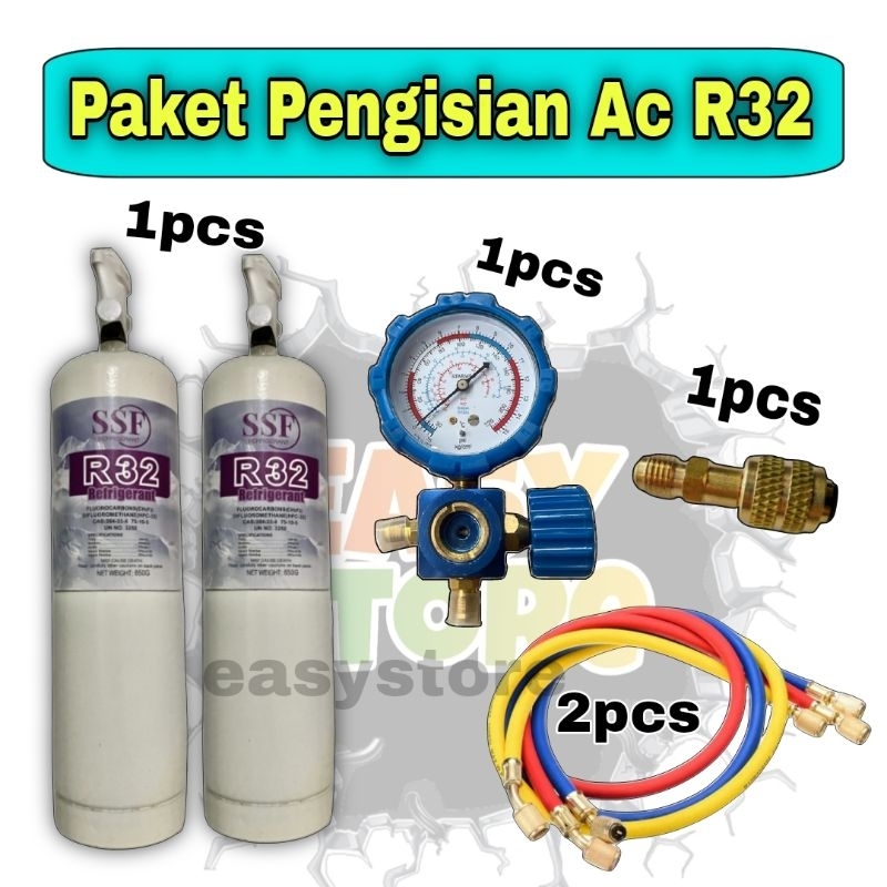 Jual Paket Pengisian Ac R32 / Pengisian Freon R32 / Pendingin Ac ...