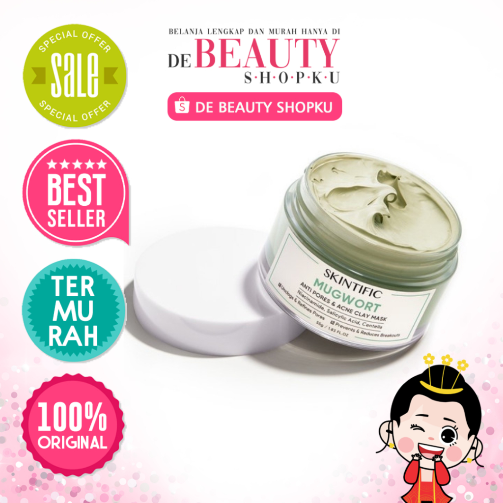 Jual Skintific Mugwort Clay Mask 55g | Shopee Indonesia