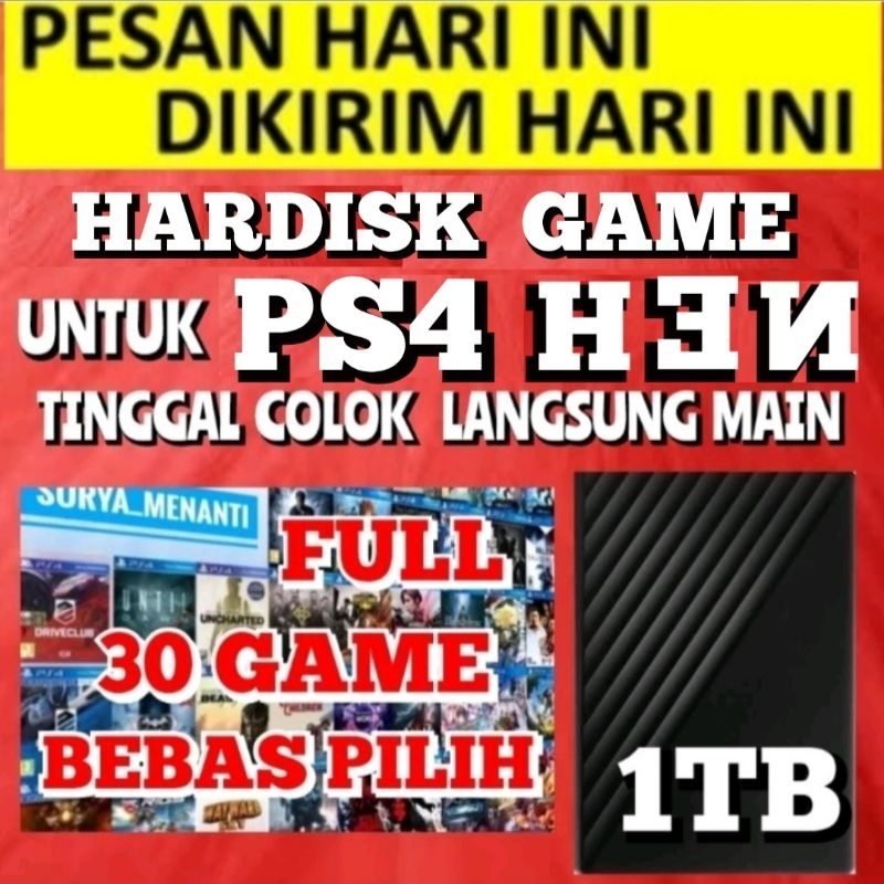 Jual HARDISK EKSTERNAL PS4 1TB HARDDISK GAMES EXTERNAL HDD GAME PS4 ...
