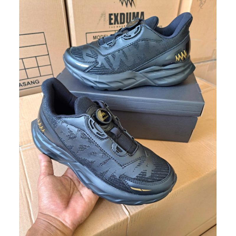 Jual Sepatu EXDUMA TALI PUTAR BLACK Original XDUMA TERBARU | Shopee ...