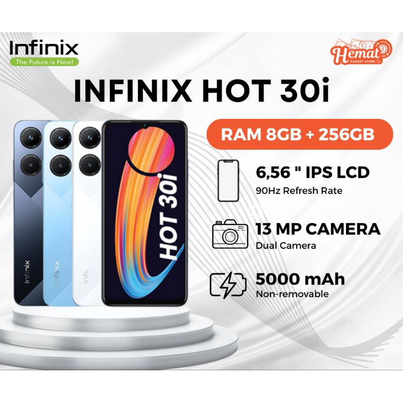 Jual INFINIX HOT 30i 8/128GB RAM 8GB INTERNAL 128GB GARANSI RESMI IMEI TERDAFTAR | Shopee Indonesia