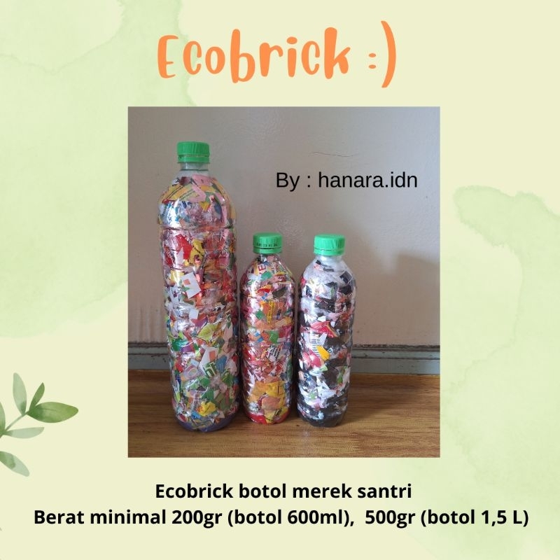 Jual Ecobrick Botol Santri 600ml/1500ml | Shopee Indonesia
