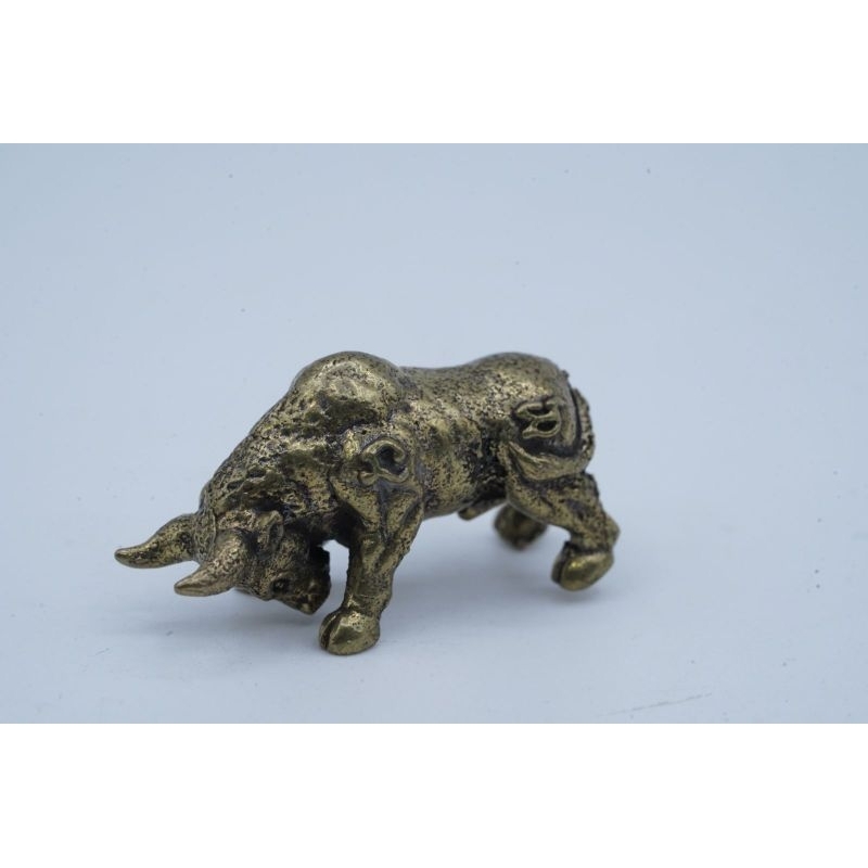 Jual Small Brass Banteng Bull Amulete Kuningan Miniature Statue Art ...