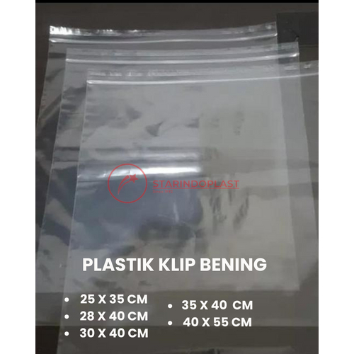 Jual Plastik Klip Cetik Besar Tebal Ukuran 20x30 25x35 28x40 30x40 ...