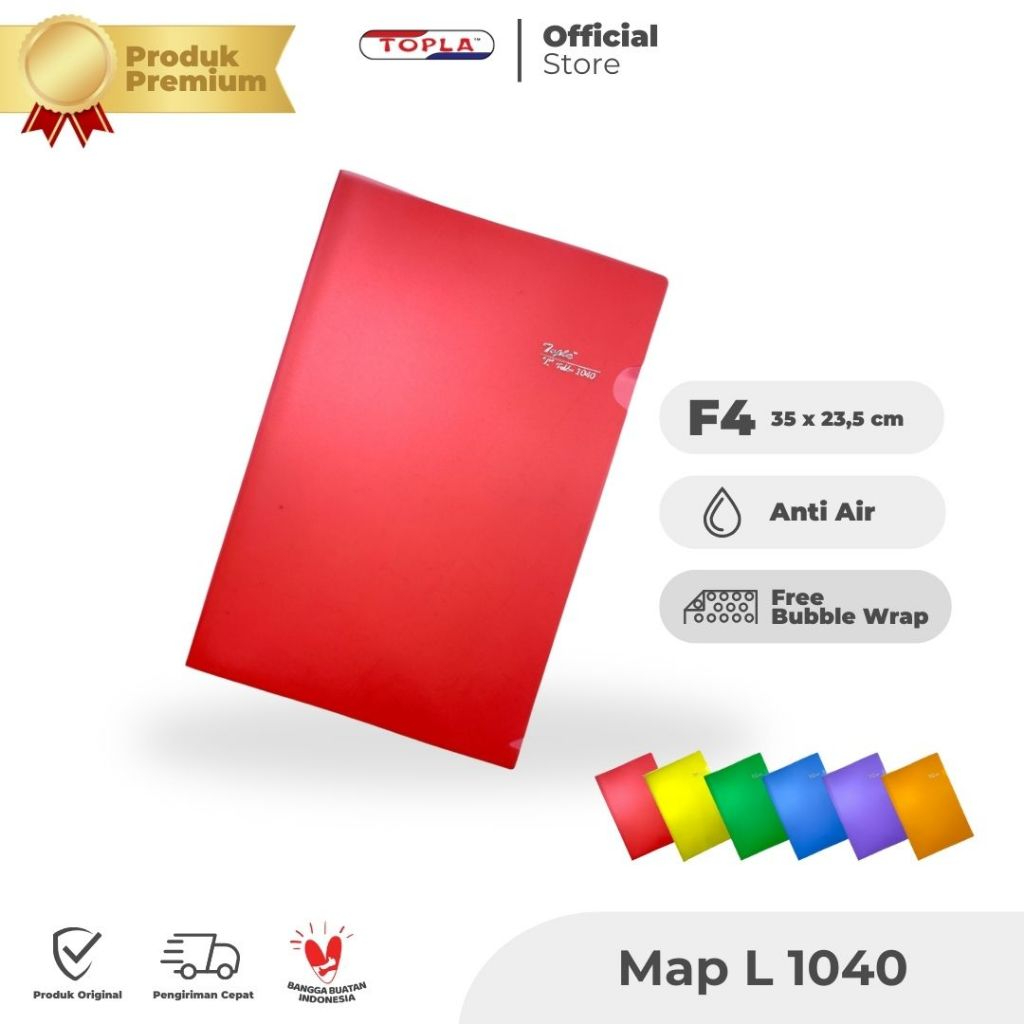 Jual Map L 1040 organizer kertas dokumen map selip tebal full warna ...