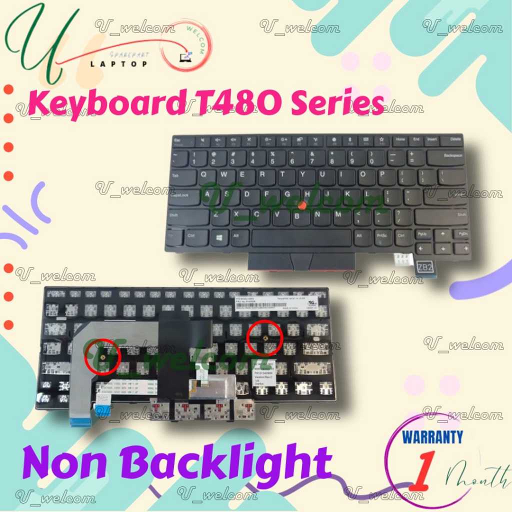 Jual Keyboard Thinkpad T470 T480 A475 A485 T Non Backlight | Shopee ...
