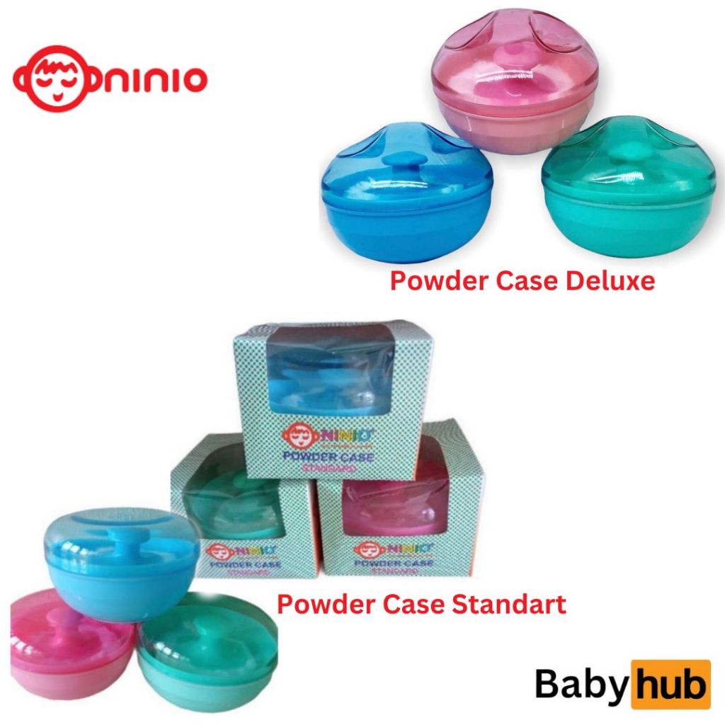 Jual BabyHub NINIO Tempat Box Wadah Bedak Bayi Powder Case Baby isi ...