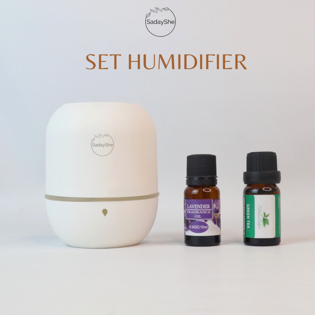 Jual HUMIDIFIER AROMATHERAPY SET ESSENTIAL OIL BY SADAYSHE PEWANGI ...