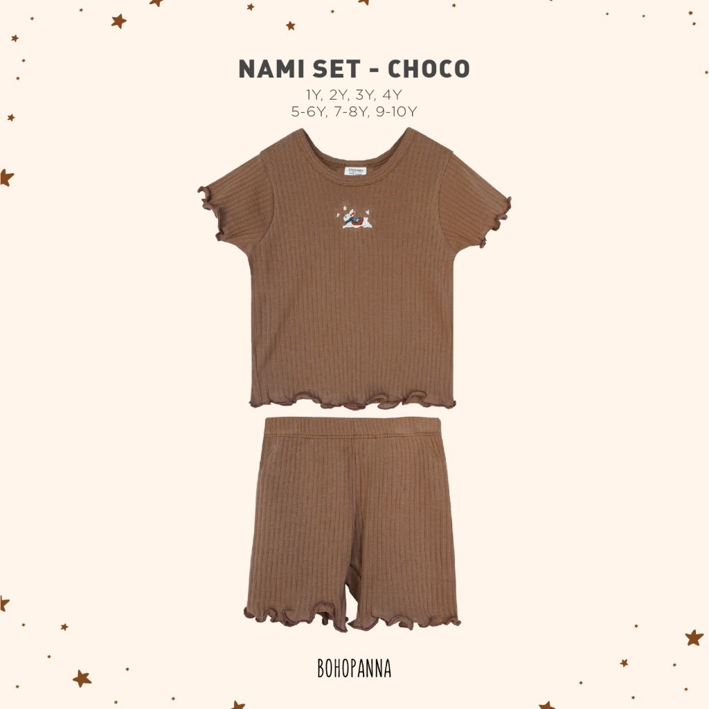 Jual Bohopanna Nami Set 1-10 Tahun Setelan Rib Anak Perempuan | Shopee ...