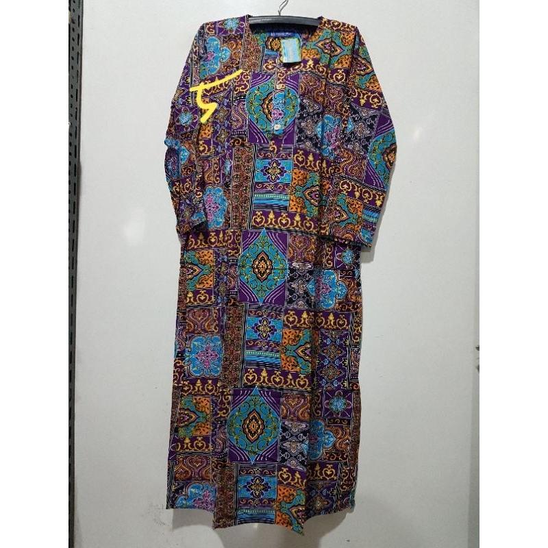 Jual YULI - LONGDRES 20 LD 110 CM PB 130 CM BATIK BUSUI KENCANA UNGU ...