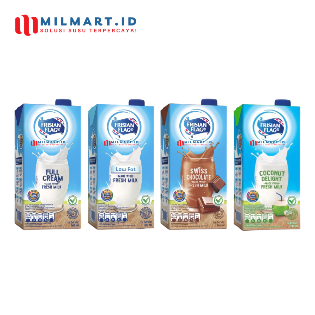 Jual FRISIAN FLAG SUSU UHT CAIR 946 ML COKLAT FULL CREAM COCONUT DELIGHT | Shopee Indonesia