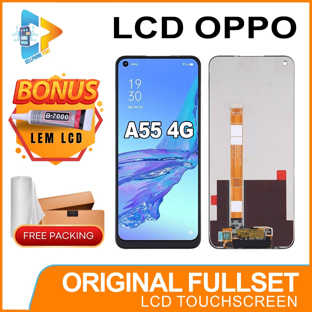 Jual LCD OPPO A55 4G ORIGINAL FULLSET TOUCHSCREEN | Shopee Indonesia